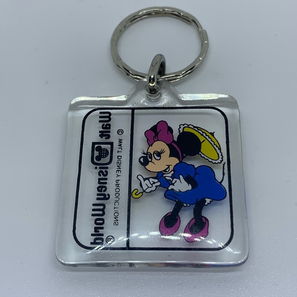 Disney | Accessories | Vintage Walt Disney World Minnie Mouse Key Chain ...